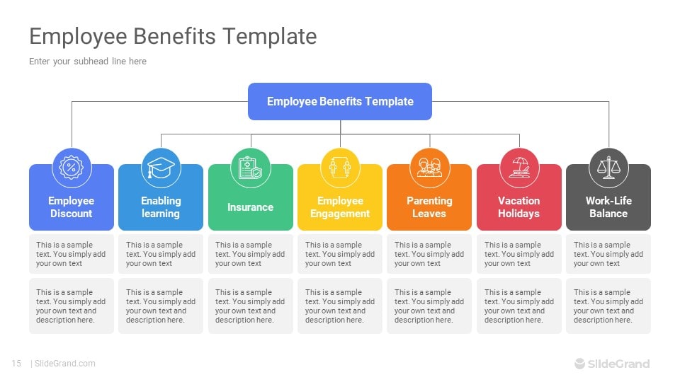 Employee Benefits Package PowerPoint Template Designs - SlideGrand Employee Benefits Package PowerPoint Template Designs - SlideGrand