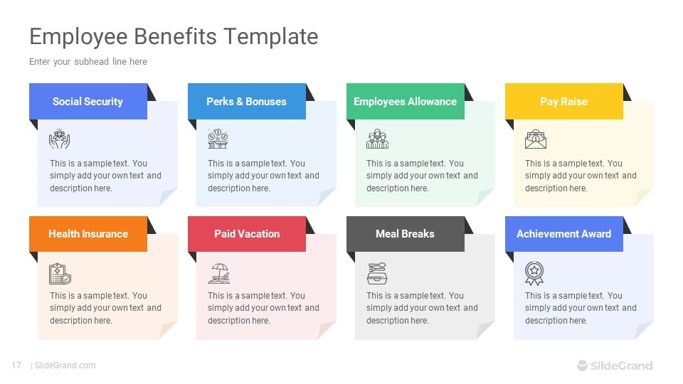Employee Benefits Package PowerPoint Template Designs - SlideGrand Employee Benefits Package PowerPoint Template Designs - SlideGrand