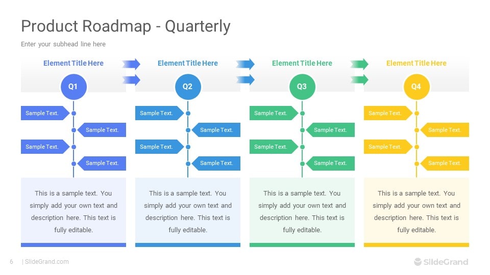 Product Roadmap Diagrams PowerPoint Template Designs - SlideGrand