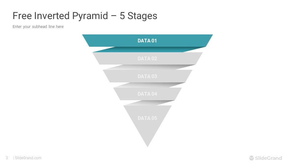 Free Inverted Pyramid Infographics PowerPoint Template Designs - SlideGrand
