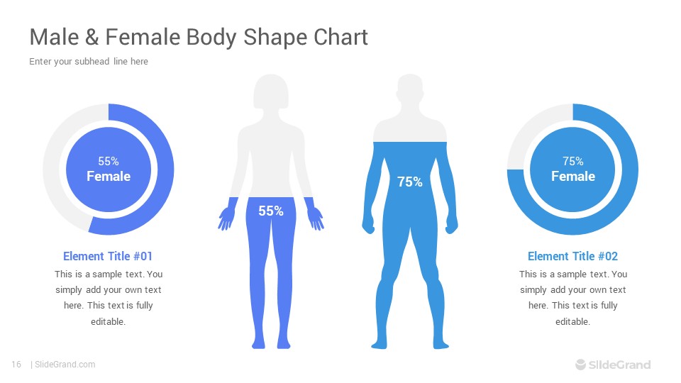 Shapes Charts PowerPoint Template Designs - SlideGrand