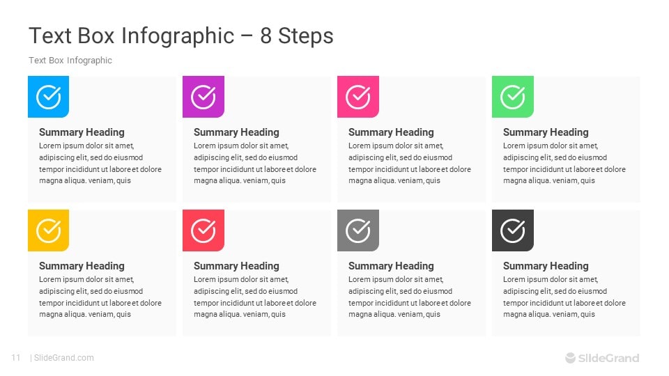 Text Box Infographics PowerPoint Template Designs - SlideGrand Text Box Infographics PowerPoint Template Designs - SlideGrand