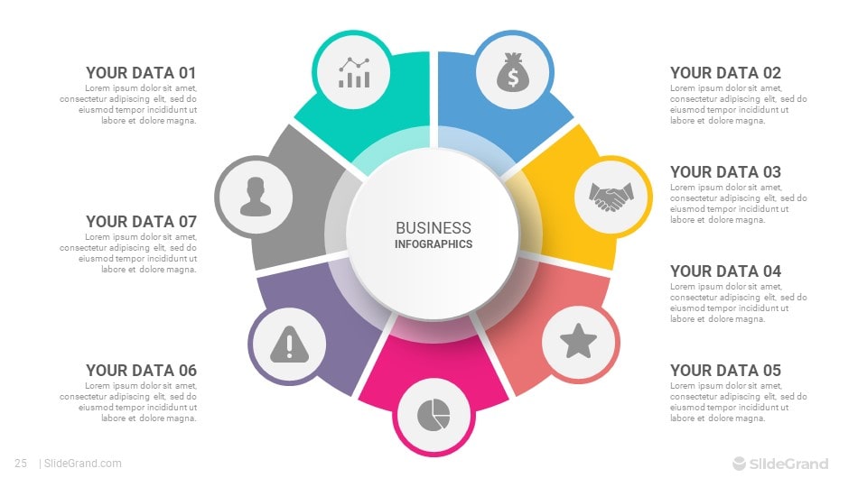 Impactful Visuals Infographics PowerPoint Template Designs - SlideGrand