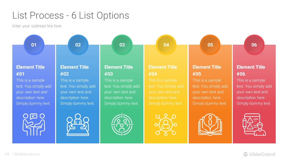 List Process PowerPoint Template Designs - SlideGrand