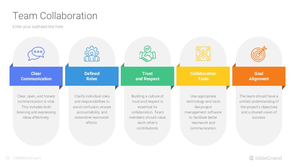 Team Collaboration PowerPoint Template Designs - SlideGrand