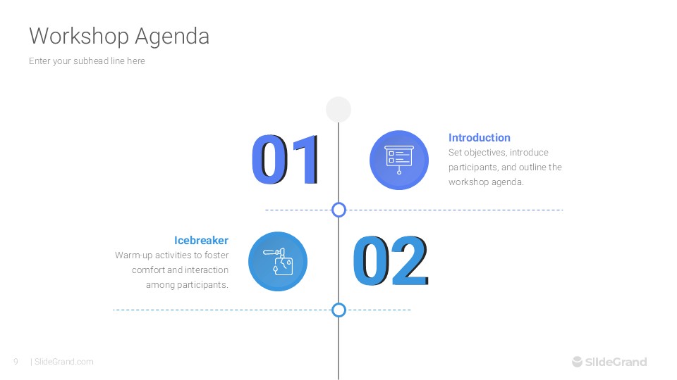 Workshop Agenda PowerPoint Template Designs - SlideGrand